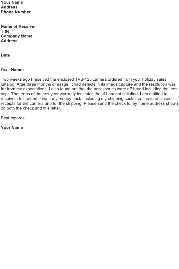 Request Letter Format Refund Sample Letter For Request A Refund Request Letter Format Refund Sample Letter For Request A Refund